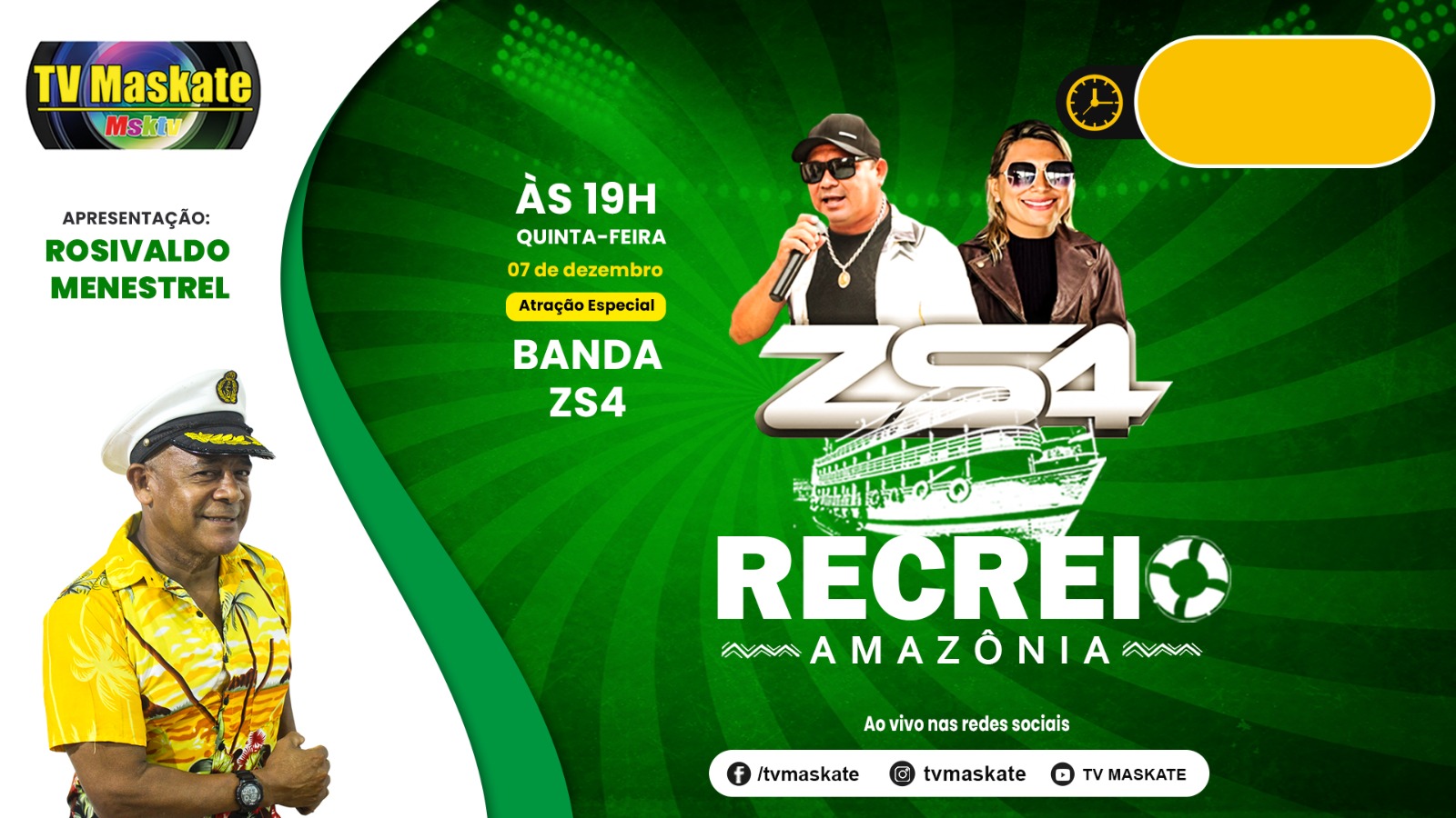 Banda ZS4 no Recreio na Amazônia - MSKTV