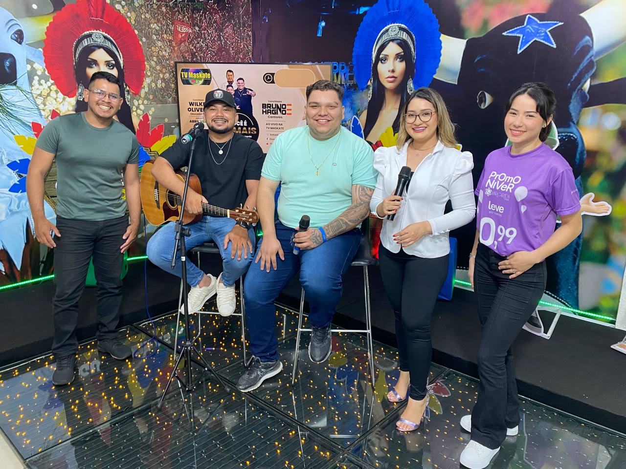 Educador Físico Wilker Oliveira e os cantores Bruno & Hagno no Você é ...